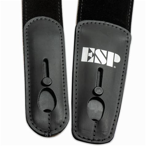 Esp Lock It Strap 2 5 Suede Leather Black