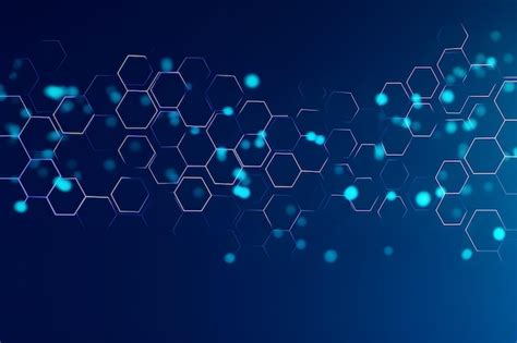 Premium Photo Molecule Background