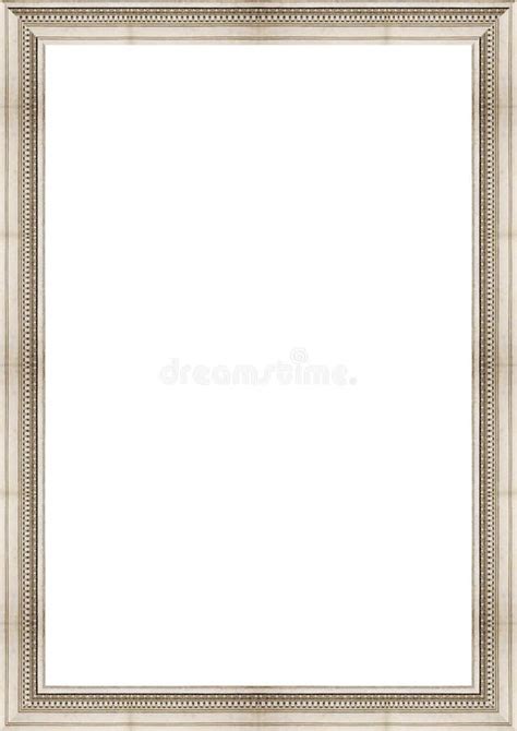 White Blank Frame With Architectural Classical Style Borders Stock Image Image Of Frames