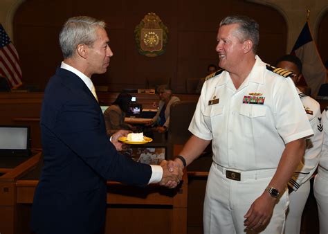 San Antonio Recognizes Navys 248th Birthday At City Council Session Navy Medicine News