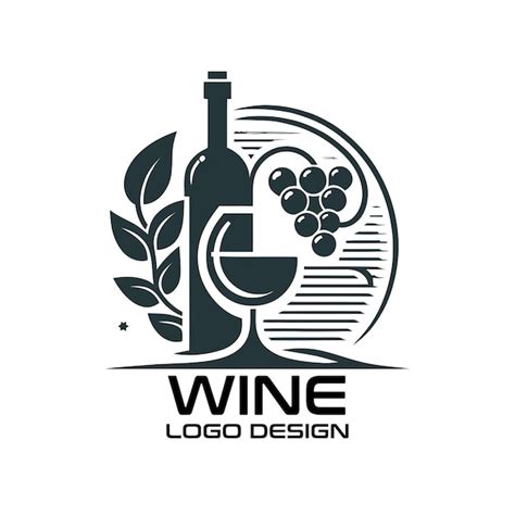 Wine Vector Logo Design Premium Ai Generated Vector