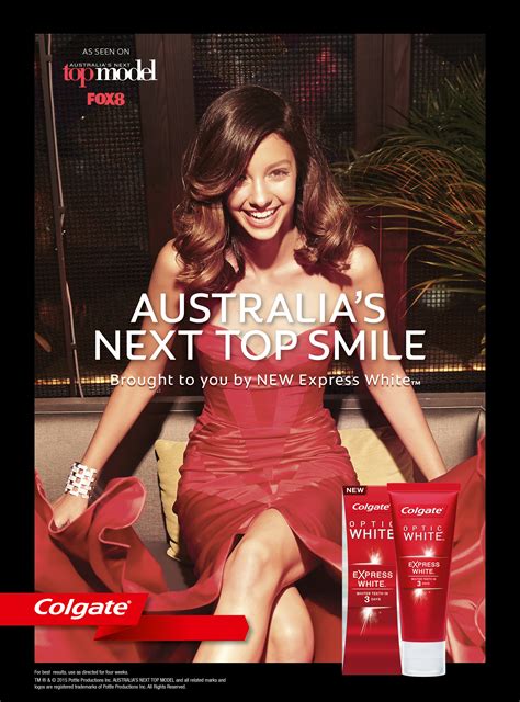 Colgate Brightens Up Australias Next Top Model Bandt