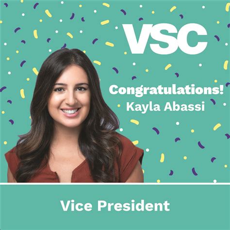 Congratulations To Kayla Abbassi For Being Promoted To Vice President