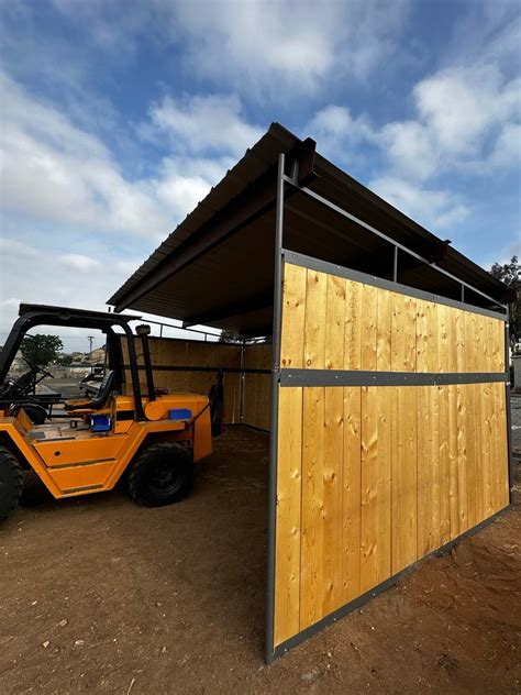 12x24 Loafing Shed 3 Walls Wood Not Included