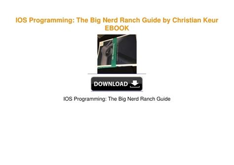Ppt Ios Programming The Big Nerd Ranch Guide By Christian Keur Ebook