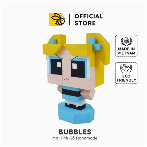 Mô Hình Gỗ Bubbles Ppg Powerpuff Girls Tô Sẵn And Kit Tự Tô Shopee Việt Nam