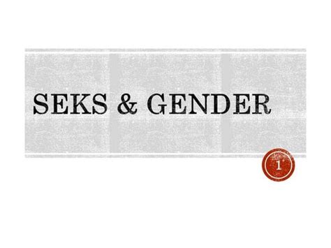 Materi Konsep Gender Seks Dan Kesetaraan Gender Sig 2022 Ppt