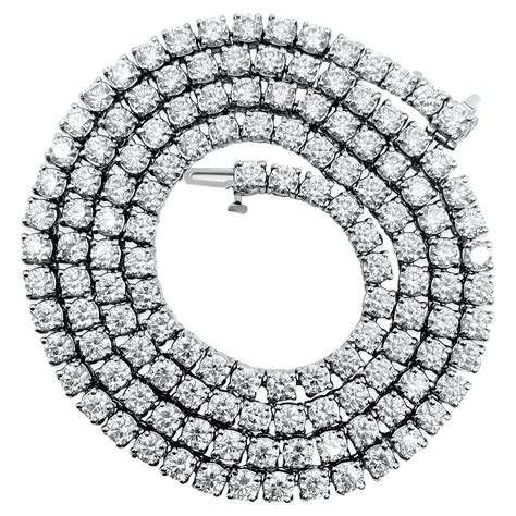 23ct Vvs Diamond Tennis Necklace For Sale At 1stdibs