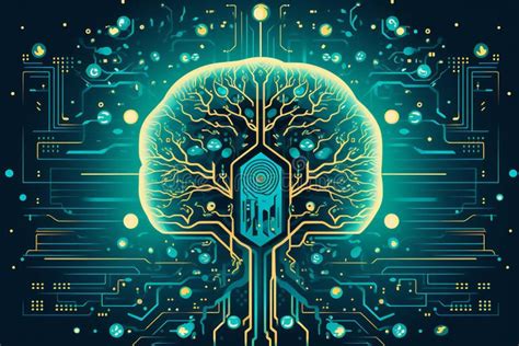 Printed Circuit Brain Stock Illustration Illustration Of Cognition