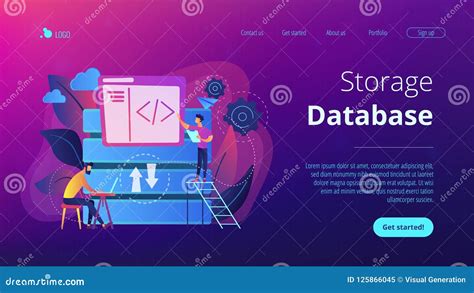 Big Data Developer Concept Vector Illustration Stock Vector Illustration Of Coherent