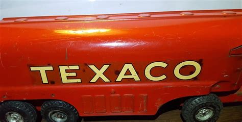 1960s Rare Vintage Texaco Buddy L Large Oil Tanker Truck Toy Original