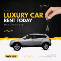 Rent A Car 30 Off Template Postermywall