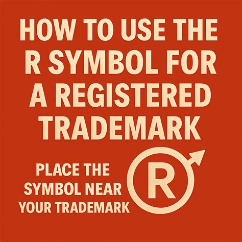How To Properly Use The ® Symbol For Registered Trademarks Guide