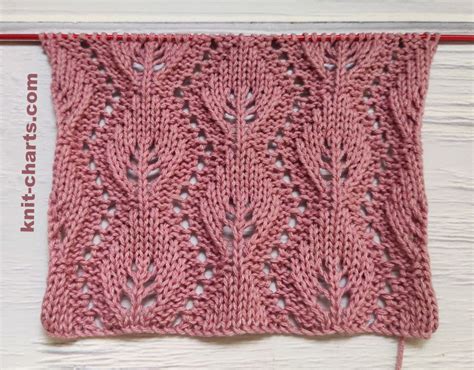 Lace Leaf Stitch Knitting Pattern Free Knitting Patterns