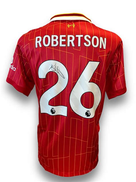 Andrew Robertson Signed 2024 25 Liverpool Fc Home Shirt Aftal Coa