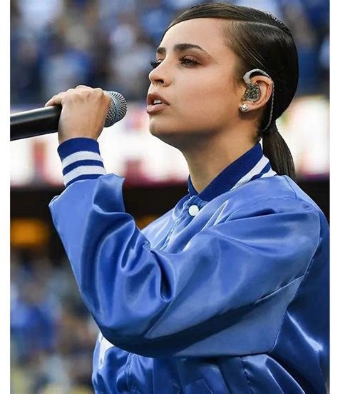 Blue Bomber Sofia Carson Dodgers Jacket Jackets Masters