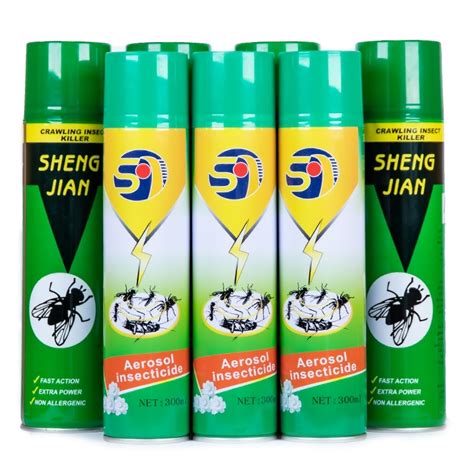 Aerosol Insecticide Spray For Fast Effect Kill Mosquitoes Cockroaches Insecticide Spray And