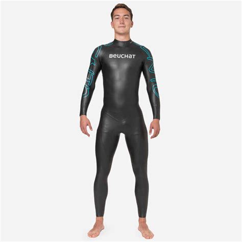 Schwimmanzug Neopren Herren Apnoe 2 Mm Glattneopren Beuchat Zento