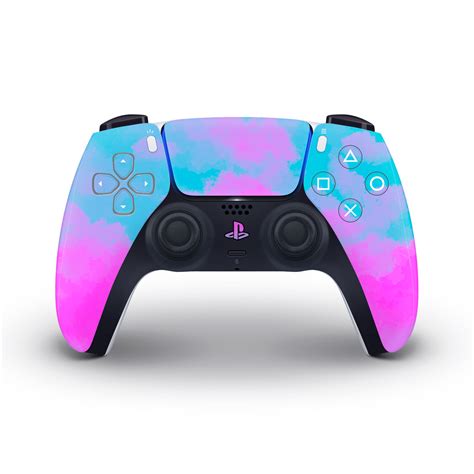 Neon Watercolour Clouds Ps5 Controller Skin Ko Custom Creations