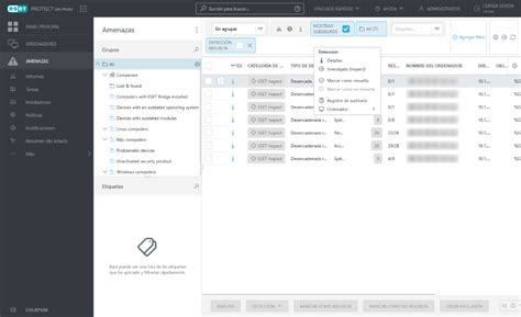 Administrar Detecciones Eset Protect On Prem 13 0 Ayuda En Línea De