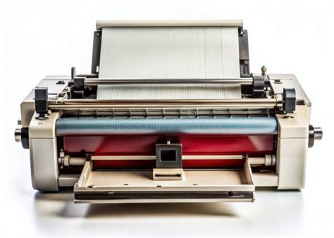 A Glimpse Into The Past Vintage Dot Matrix Printer A Testament To Retro