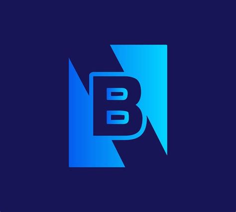 Premium Vector Letter B Tech Logo Design