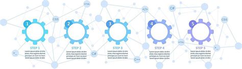 Design Template For Infographic Chart Of Programming Programs And Tools Vector Empty Element