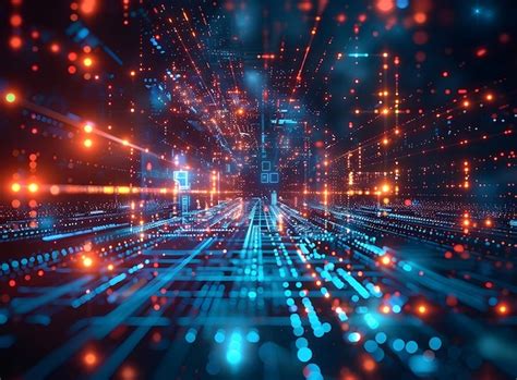 Abstract Data Flow Premium Ai Generated Image