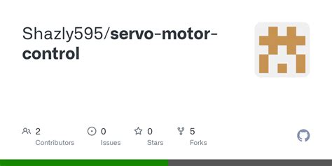 Github Shazly Servo Motor Control