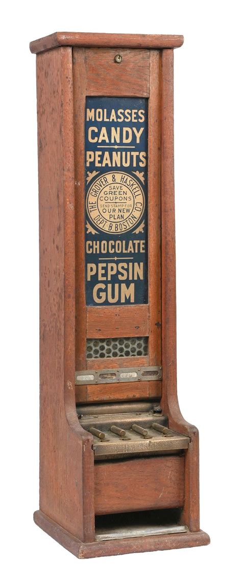 Molasses Candy And Chocolate Peanut Pepsin Gum Package Vending Machine Auction