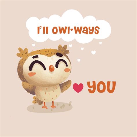 Ill Owl Ways Love You Cute Owl Valentines Day Confetti Exploding Gre Boomf