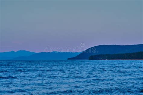 Sunset On Lake Baikal In The Barguzin Bay Republic Of Buryatia