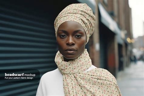 Medium Shot Woman Wearing Headscarf Premium Ai Generated Psd