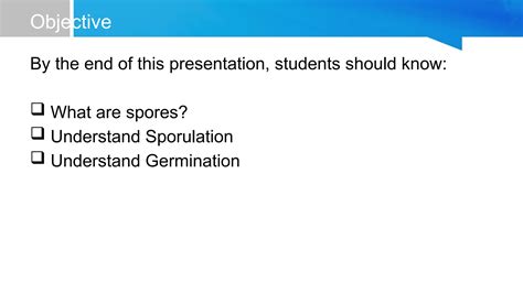 Bacteria Endospore Formation And Germination Pptx