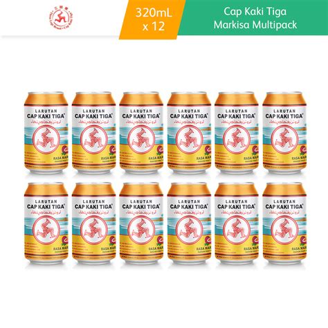 Cap Kaki Tiga Rasa Markisa Kaleng 320ml X12 Pcs Lazada Indonesia