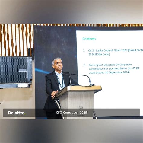 Deloitte Sri Lankas Annual Cfo Conclave Was A Resounding Sucess