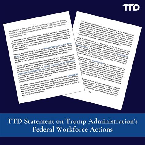Ttd Represents Thousands Of Federal Workers Who Are Essential To Our… Transportation Trades