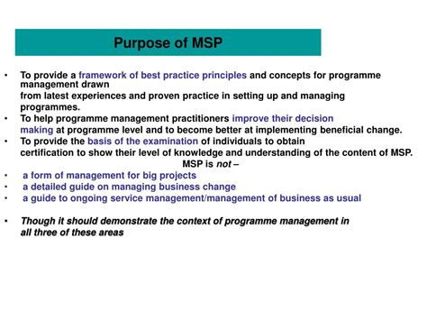 Ppt Ogcs Managing Successful Programmes Msp Powerpoint Presentation