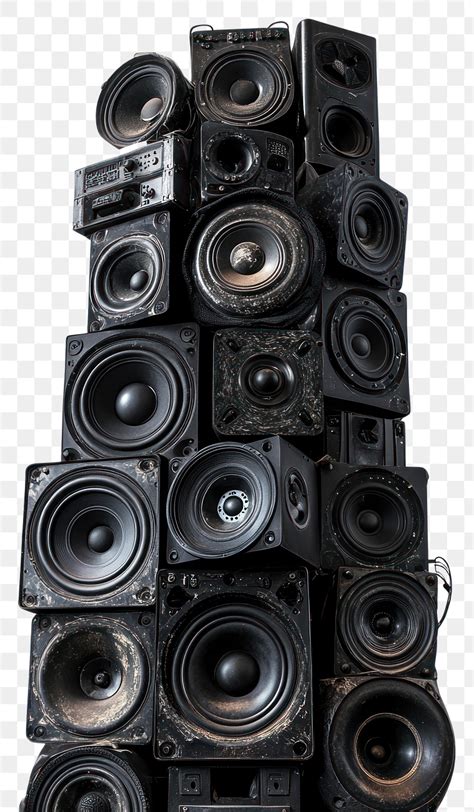Png Black Speakers Stack Electronics Premium Png Rawpixel