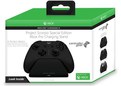 Microsoft Xbox Pro Controller Gear Charging Stand Project Scorpio