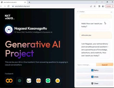 Chatgpt Ai Generativeai Techinnovation Webdevelopment Nagasai Kasanagottu