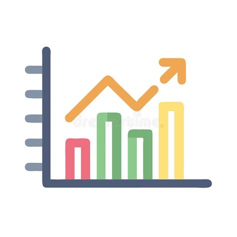 Chart Icon Flat Vector Stock Illustration Illustration Of Projection
