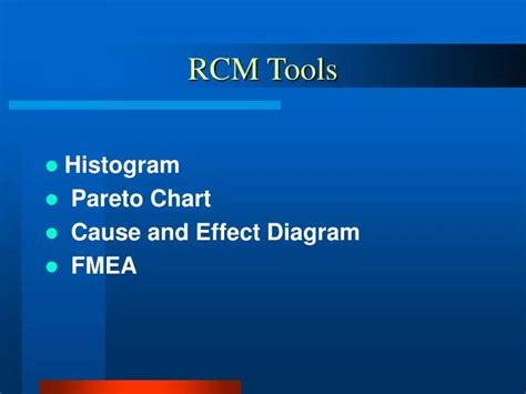 Ppt Rcm Tools Powerpoint Presentation Free Download Id679755