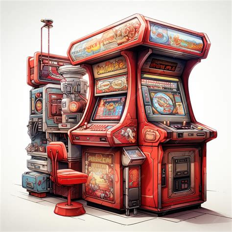 Premium Ai Image A Classic Arcade Machine