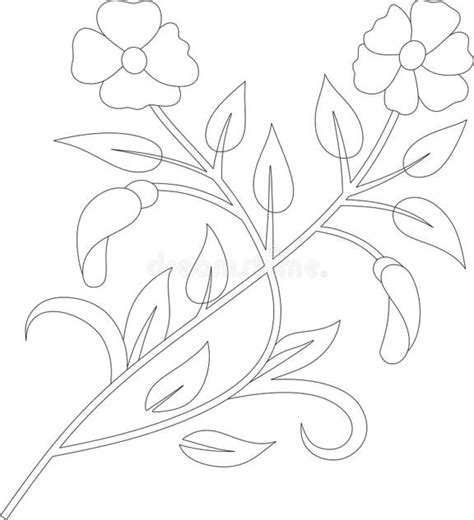 Floral Border Flower Glass Design Sandblasting Acid Etching Vector