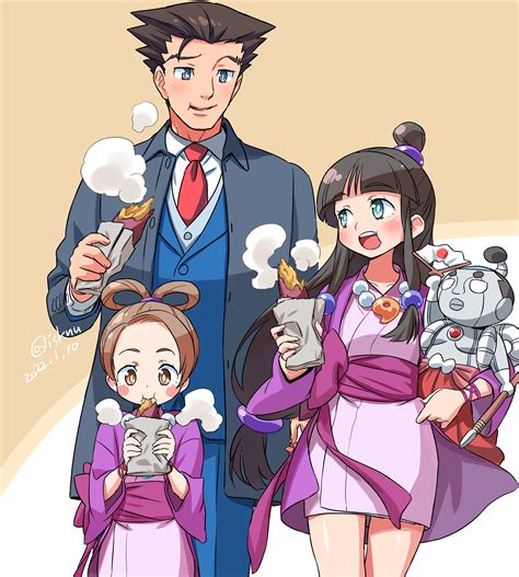 Phoenix Wright Maya Fey Pearl Fey And Steel Samurai Ace Attorney