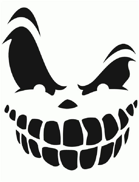 Printable Pumpkin Carving Templates Scary Printable And Enjoyable Learning
