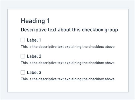 Forms Create Accessible Checkbox Group With Multiple Descriptions Stack Overflow