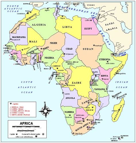Large Africa Map