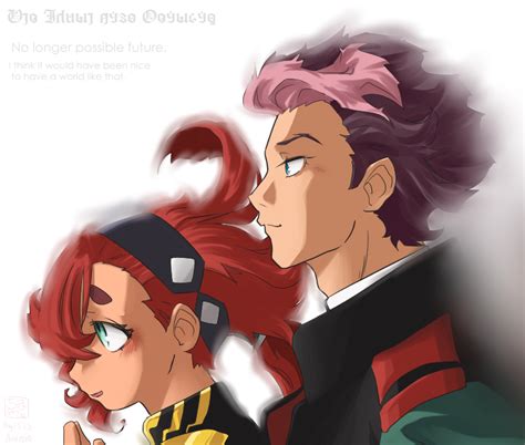 Suletta Mercury And Guel Jeturk Gundam And 1 More Drawn By Aoneco